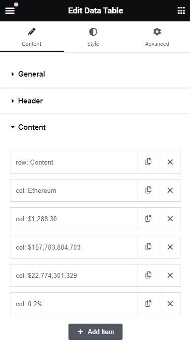 How To Use Data Table In Elementor - Spexo Addons