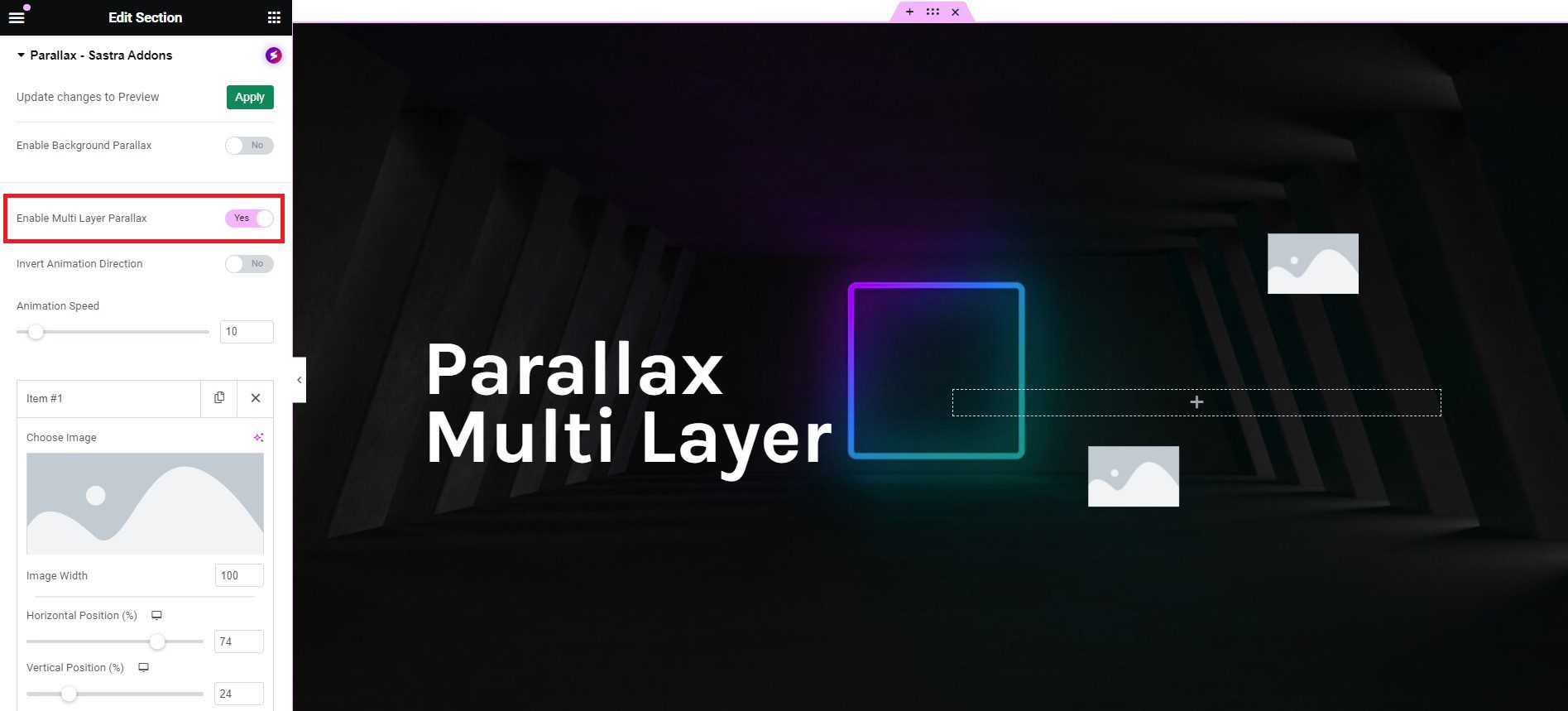 How To Use Parallax Multi Layer In Elementor - Spexo Addons