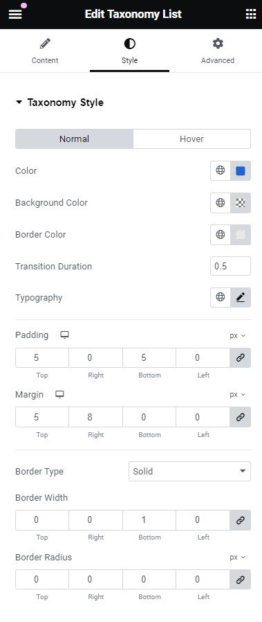 How To Use Taxonomy List In Elementor - Spexo Addons
